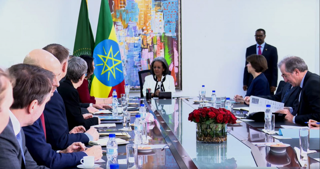 President Sahle-Work Zewde meets with French, German Foreign Ministers ...