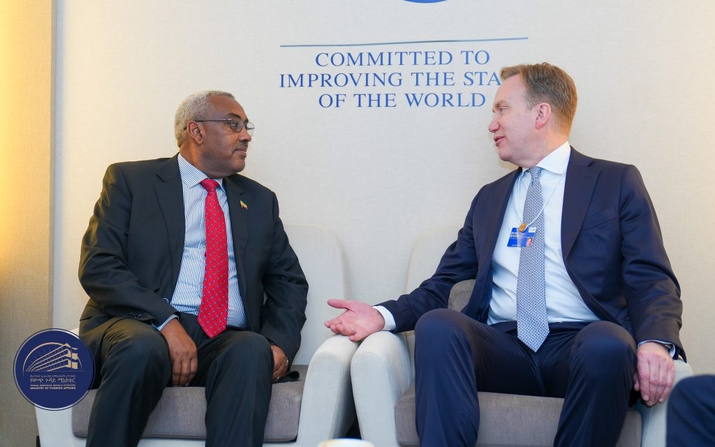 DPM and FM Demeke meets President of World Economic Forum in Davos ...