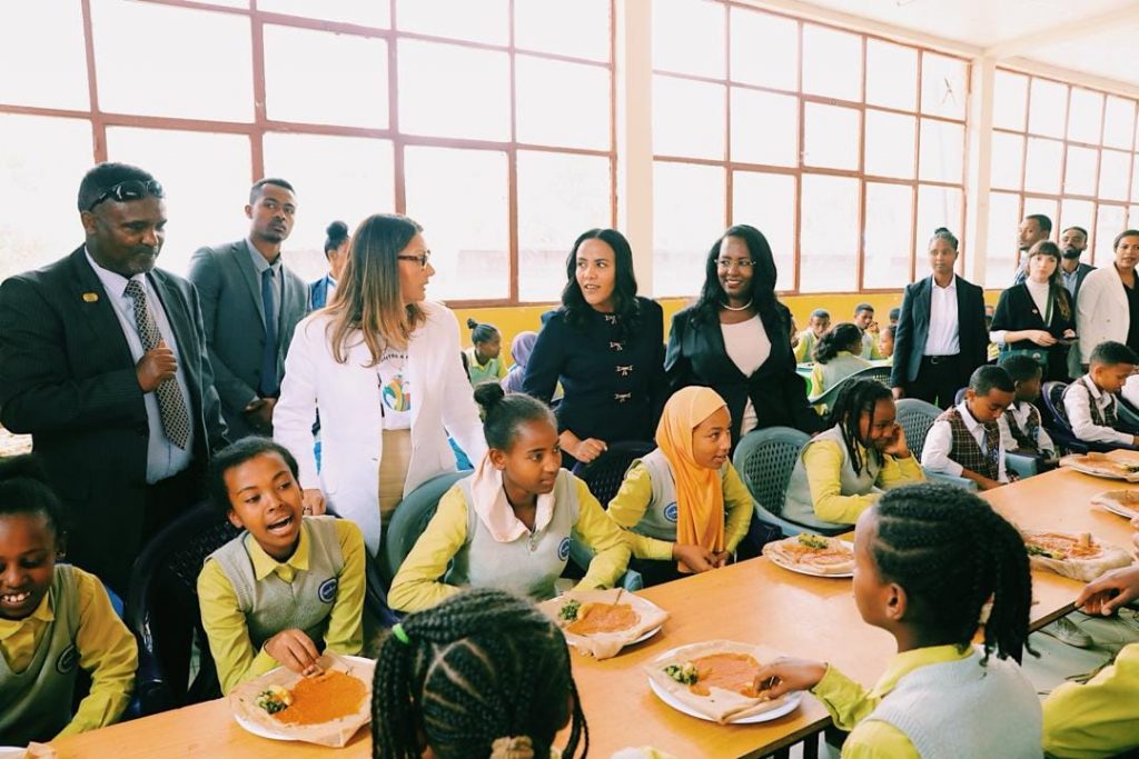 Brazil’s First Lady Janja Lula Silva visits school feeding centers in ...