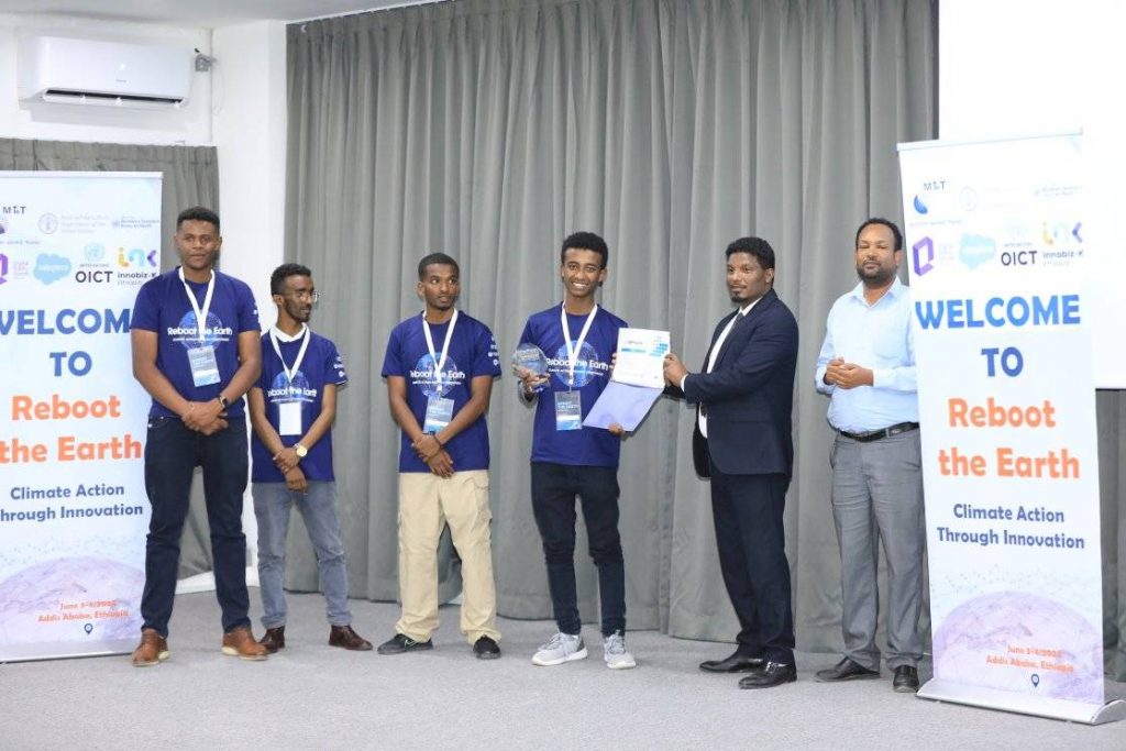 Reboot the Earth Ethiopia hackathon winning team awarded money prize, a ...