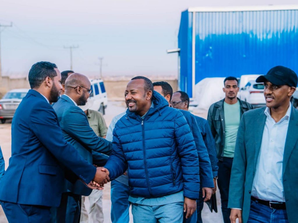 PM Abiy Ahmed reviews activities in a local car assembly in Jigjiga ...