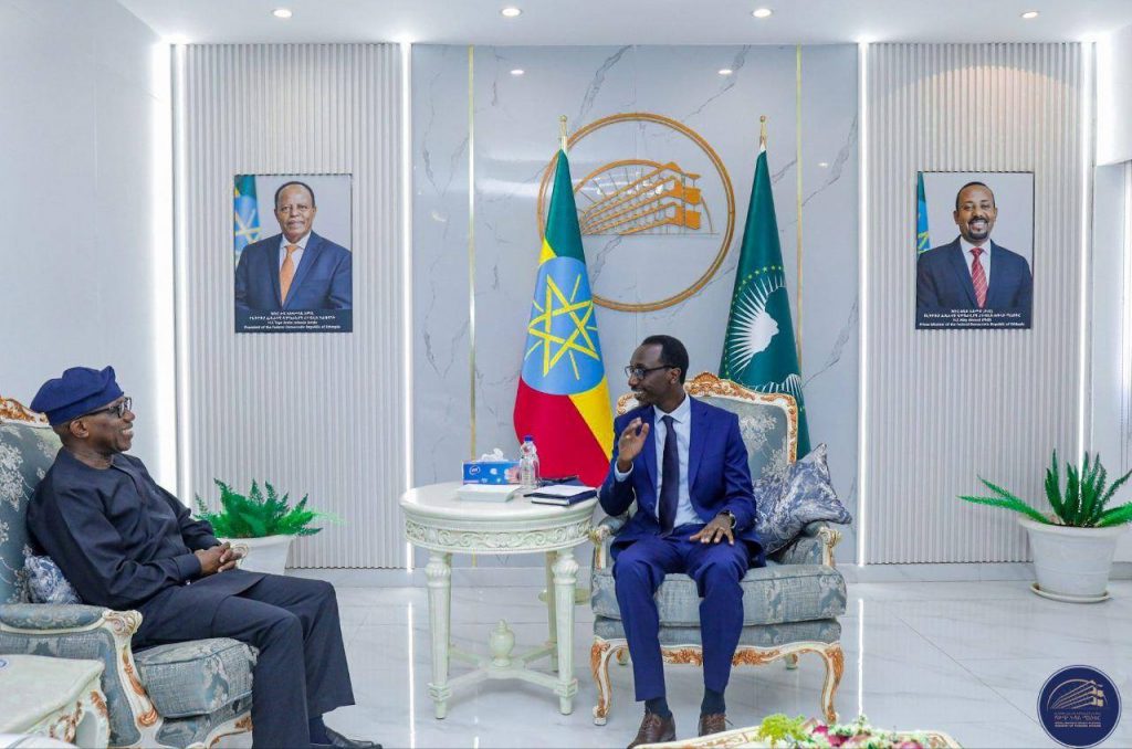 FM Gedion meets with AU-PAPS Commissioner Bankole Adeoye to discuss ...