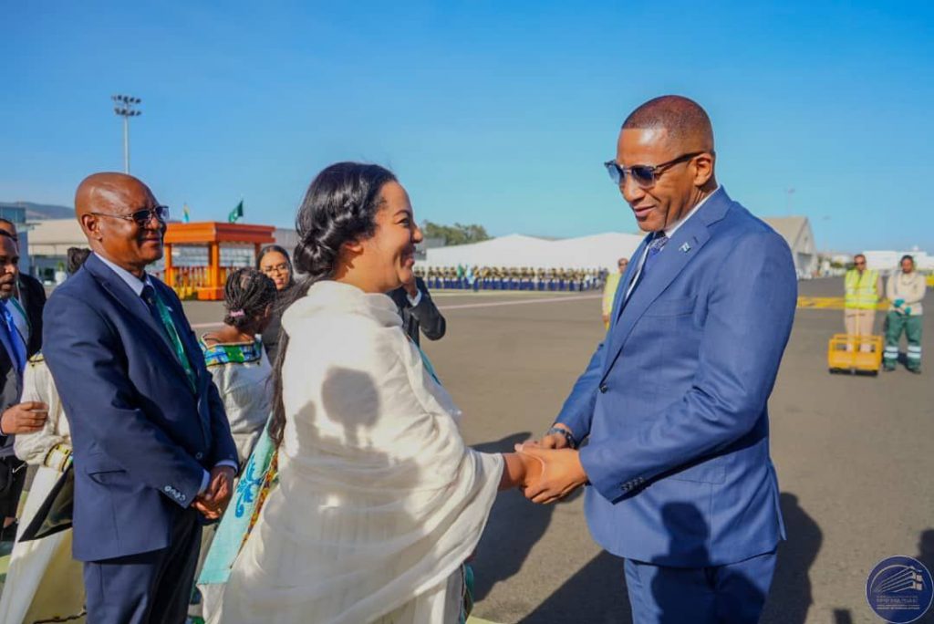 President of Botswana Duma Gideon Boko touches down in Addis Ababa for ...