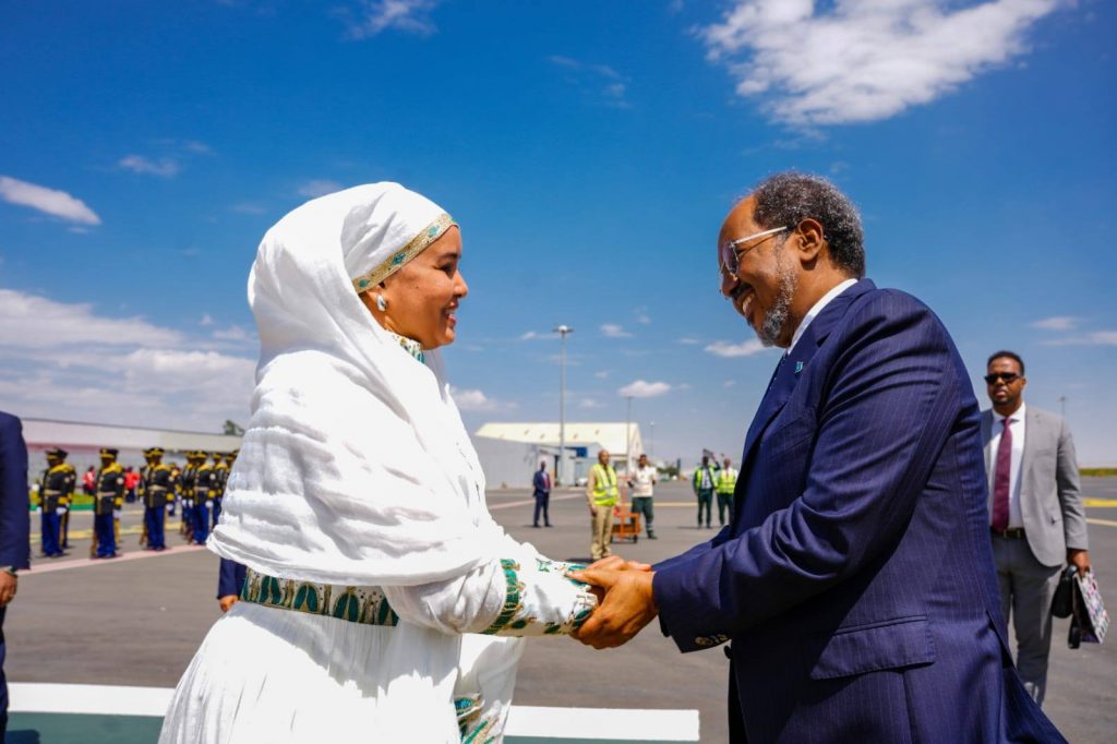 Presidents Hassan Sheikh Mohamud of Somalia and Hakainde Hichilema of ...